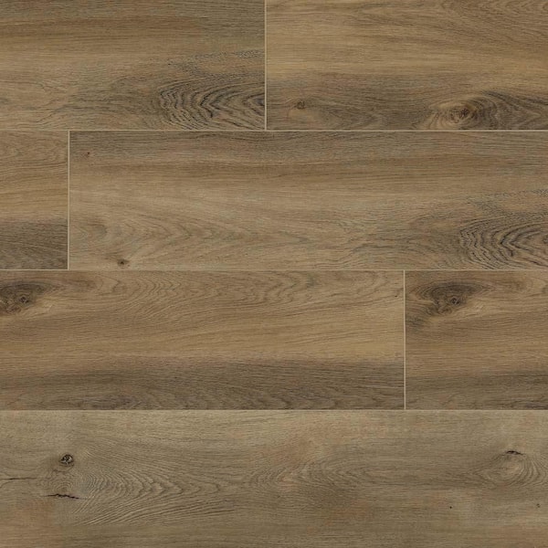 ASPEN FLOORING Briar 30 MIL x 9 in. W x 60 in. L Click Lock Waterproof ...
