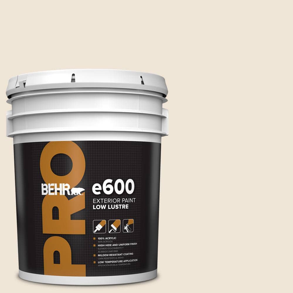 BEHR PRO 5 gal. #PWN-61 Oriental Silk Low Luster Exterior Paint PR62005 ...