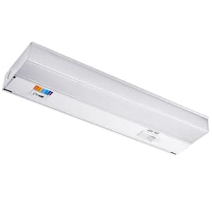 Maxxima 9 in. Hardwired 4.5-Watt White Integrated LED Under Cabinet ...