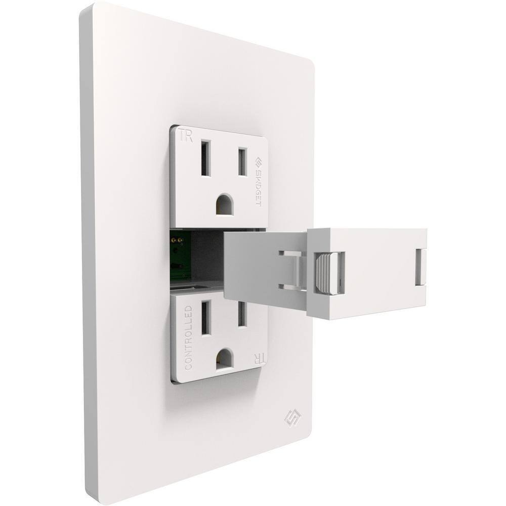 Swidget Decorator 15 Amp Smart Ready Tamper-Resistant Duplex Outlet ...