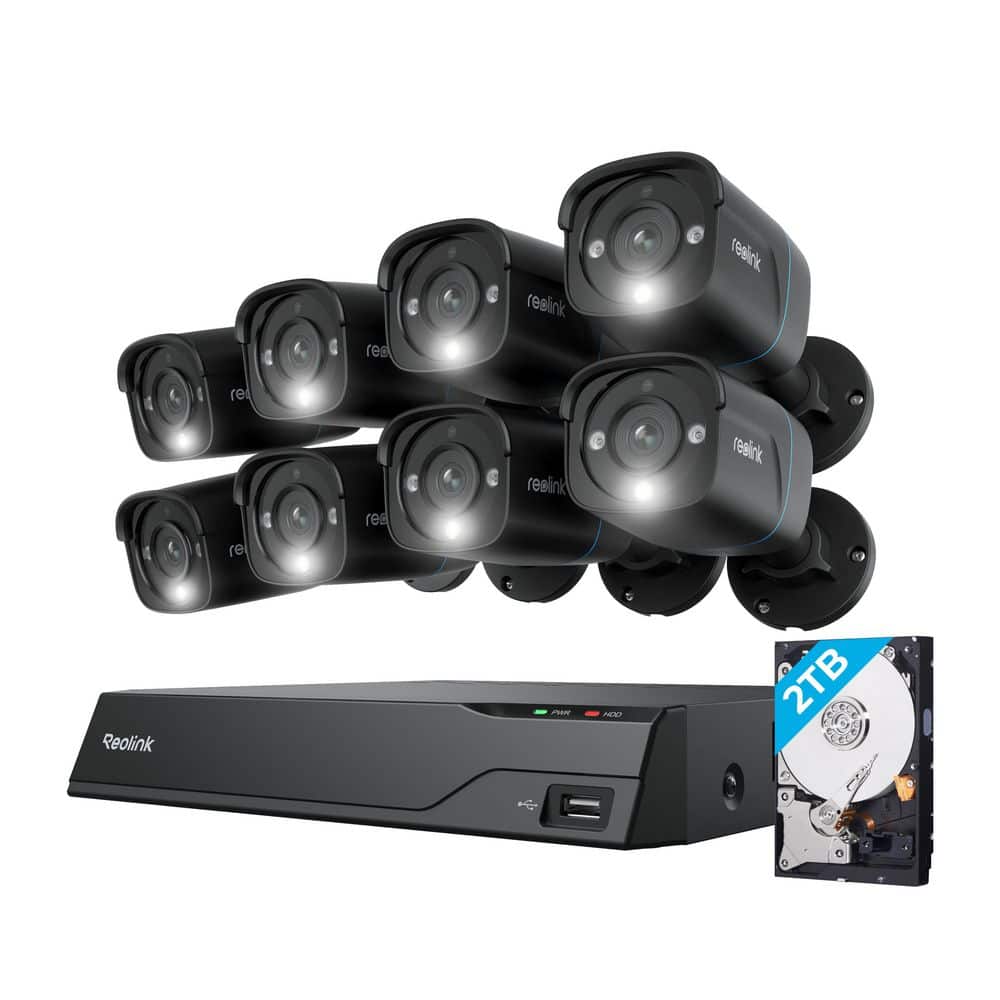 REOLINK 8-Channel 4K 8MP 2TB NVR Security Surveillance System with 8 ...