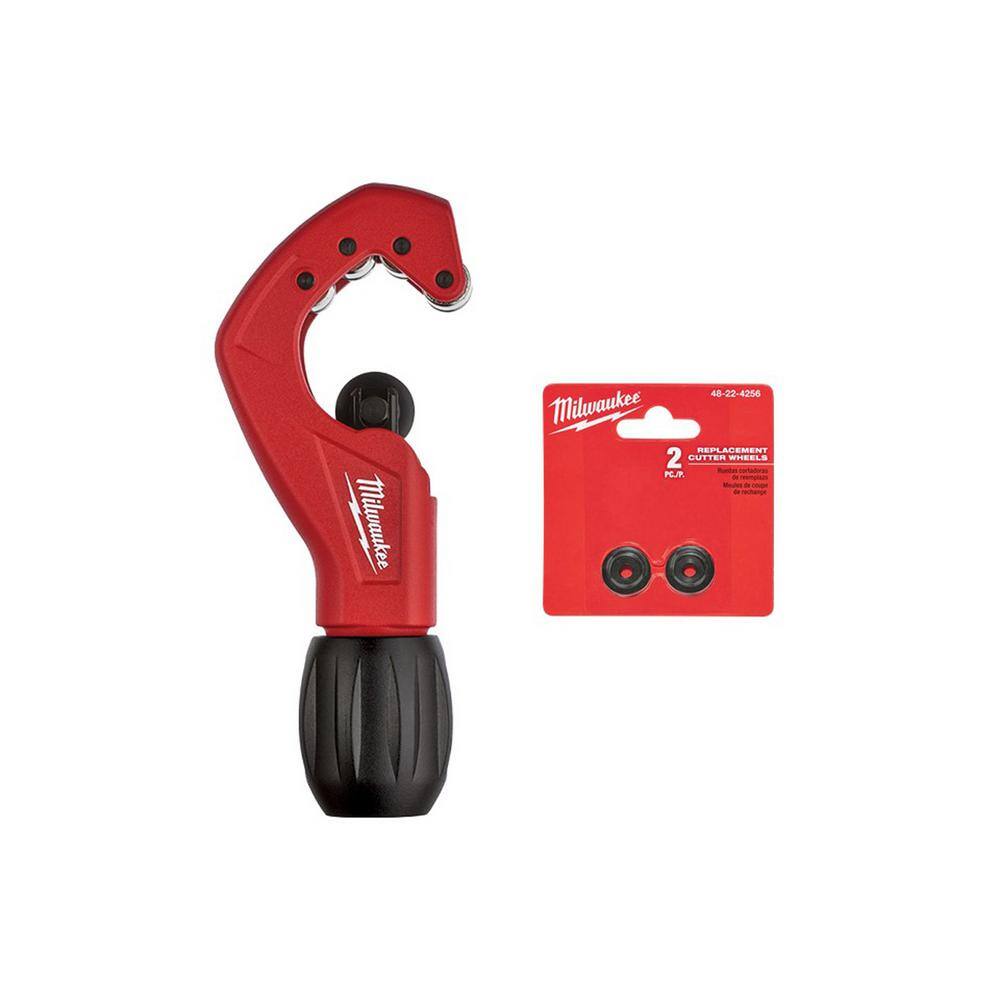 Milwaukee 1- 1/2 in. Constant Swing Copper Tubing Cutter with 2-Pack ...