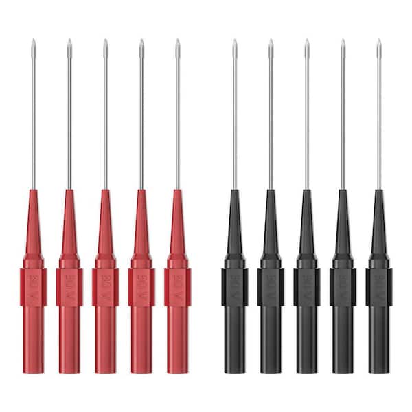 EKIEUDL 10-Piece Back Probe Kit 0. 7mm Needle 4mm Banana Socket Non ...