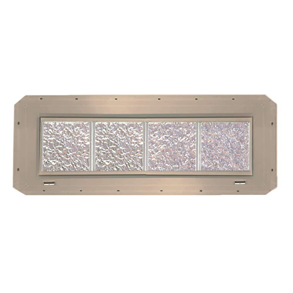 CrystaLok 31.75 in. x 9.25 in. x 3.25 in. Ice Pattern Vinyl Framed ...