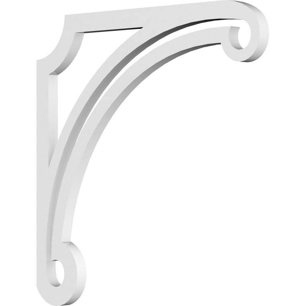 Ekena Millwork 5/8 in. W x 14 in. H x 14 in. D PVC Arch Bracket ...