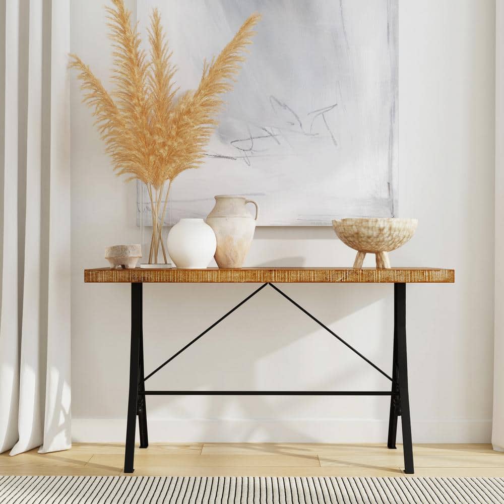 Butler Specialty Company Croyden 56 in. Medium Brown Rectangular Wood ...