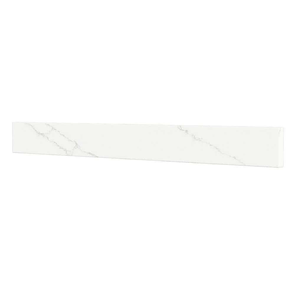 Wyndham Collection 30 in. W Quartz Vanity Backsplash in Giotto ...