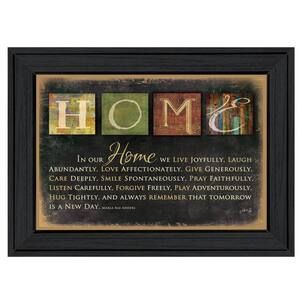 HomeRoots Bless This Home by Unknown 1 Piece Framed Graphic Print Home ...