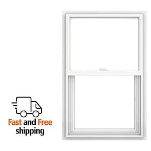 JELD-WEN V-2500 Series 35.5 in. x 35.5 in. Single Hung Vinyl Low-E ...