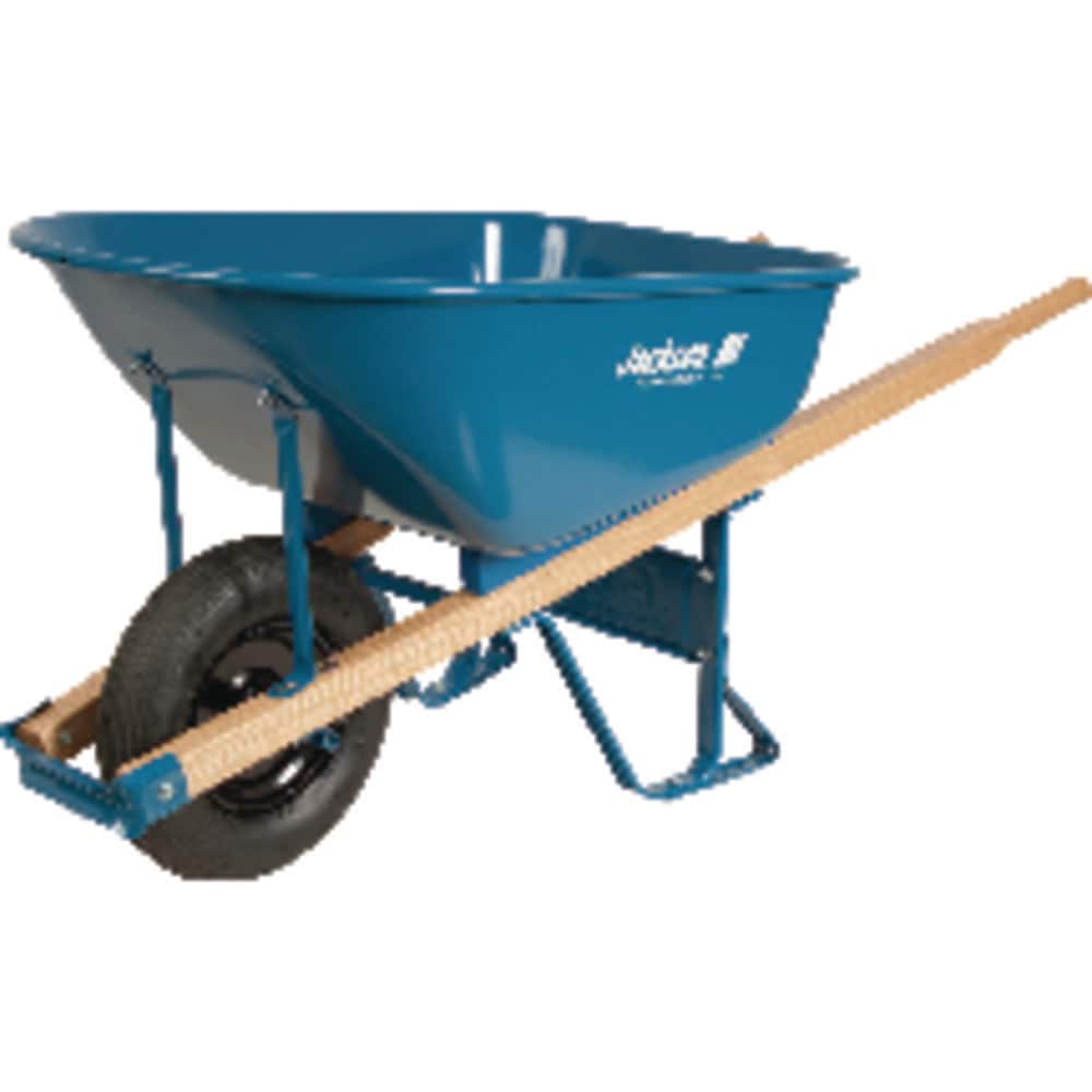 Jackson 6 cu. ft. Steel Wheelbarrow 7303530 - The Home Depot