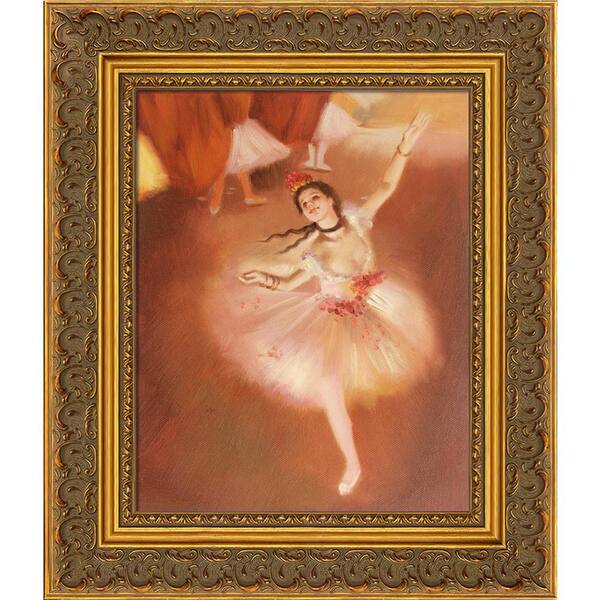 LA PASTICHE Star Dancer (On Stage) Hand-Painted Vintage Artwork 12 in. x 14 in. DG1119-FR ...