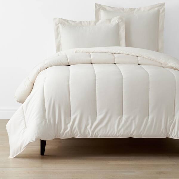 The Company Store Company Cotton Ivory Sateen Comforter 51339E-K/CK ...