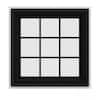JELD-WEN 30 in. x 30 in. V-4500 Series Black FiniShield Vinyl Right ...