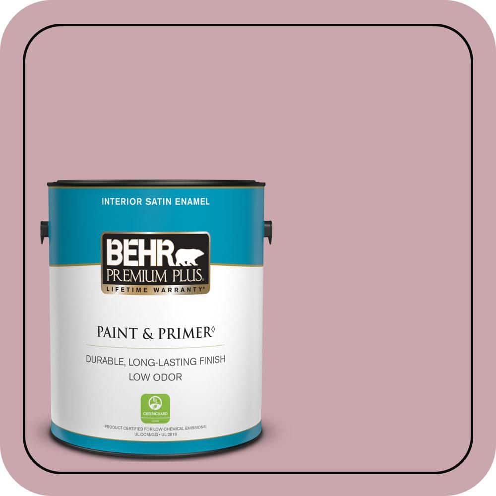 BEHR PREMIUM PLUS 1 gal. #MQ1-04 Dutchess Dawn Satin Enamel Low Odor ...
