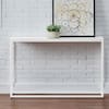 StyleWell Donnelly White Console Table with White Wood Top (48 in. W ...