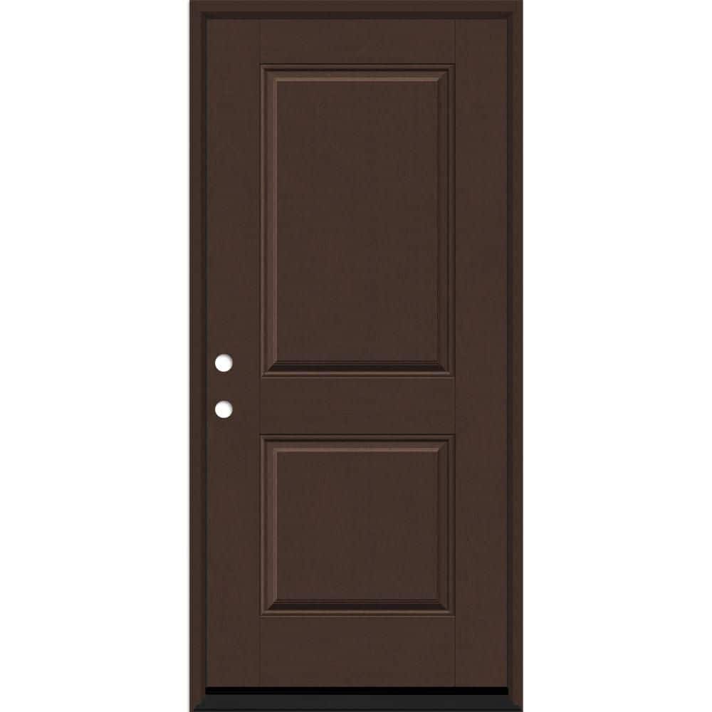 Steves & Sons Regency 36 in. x 80 in. 2P Squaretop RHIS Chestnut Stain ...