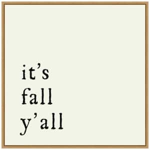 Amanti Art 22 in. Hello Fall Pumpkin Fall/Thanksgiving Framed Canvas ...