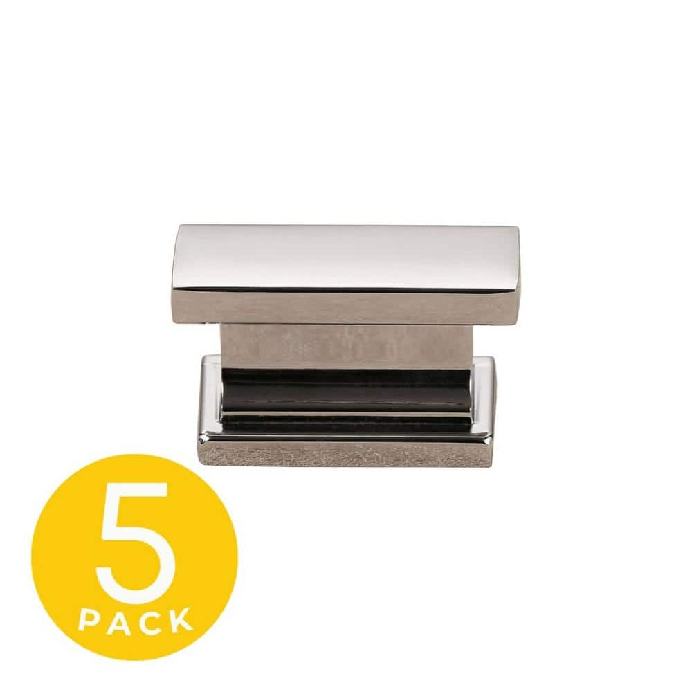 Sapphire Hexa Series 1 in. Modern Polished Chrome Rectangle Cabinet ...