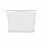 Metalux 2 ft. x 4 ft. White Integrated LED Flat Panel Troffer Light ...