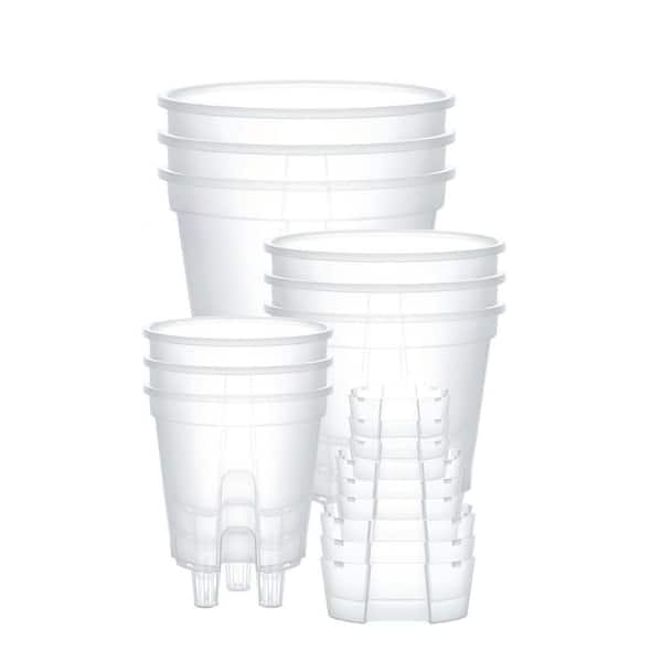 OGETFUUR Plastic Self Watering Pots for Indoor Plants with Deep ...