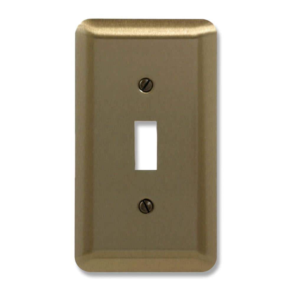 AMERELLE Devon 1-Gang Toggle Wall Plate (1-Pack) 154T - The Home Depot