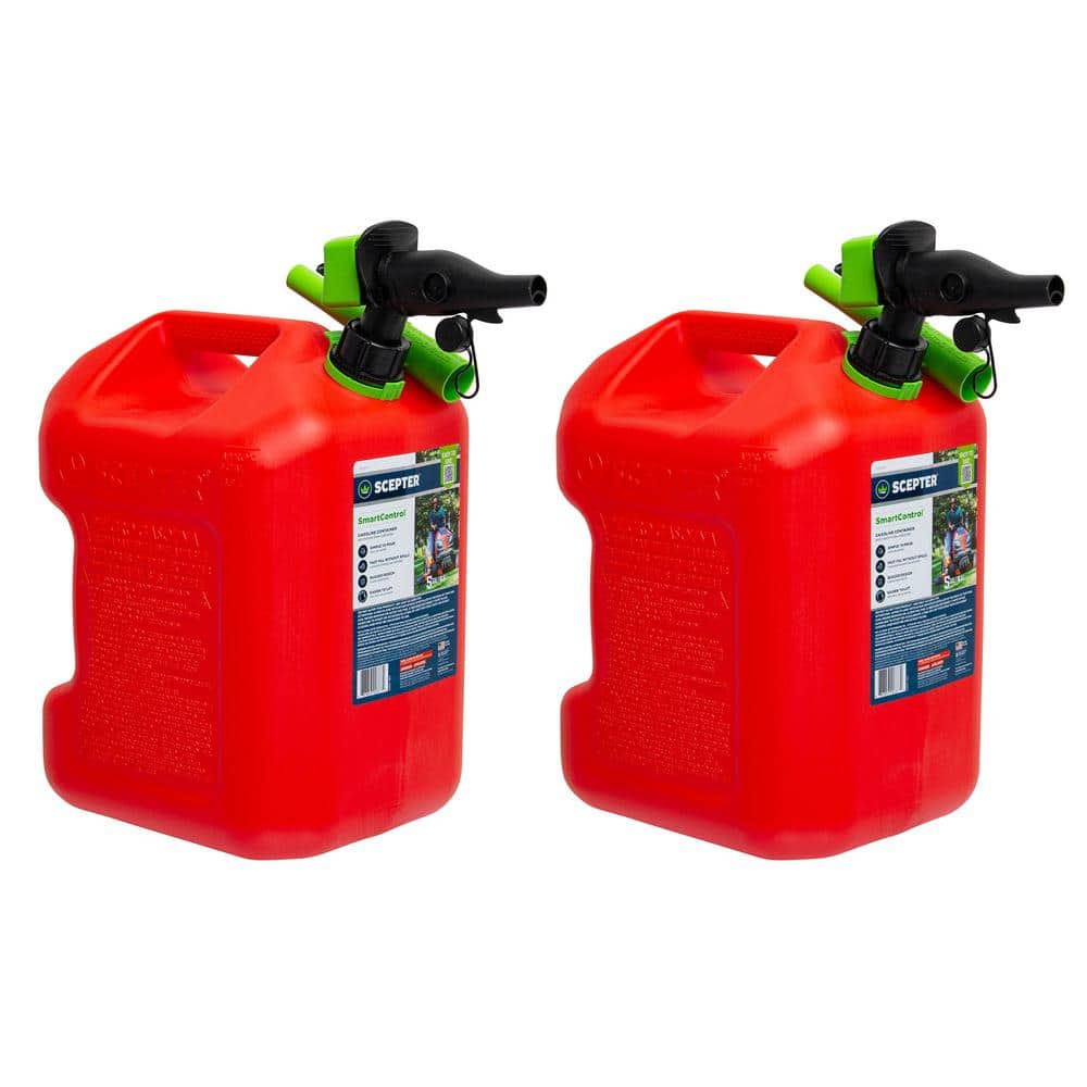 Scepter Smart Control Dual Handle Diesel 5-gal. Gas Container Jug with ...