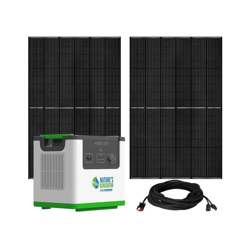 NATURE'S GENERATOR Lithium 3600W Push Button Start Power Add-on Pro ...