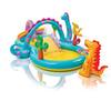 Intex 131 in. x 90 in. Square 6 in. Dinoland Play Center Kiddie Pool ...