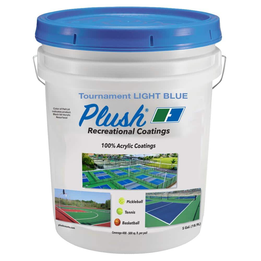 Plush 5 Gal. Tournament Light Blue Recreational Surface Coating 32005 ...