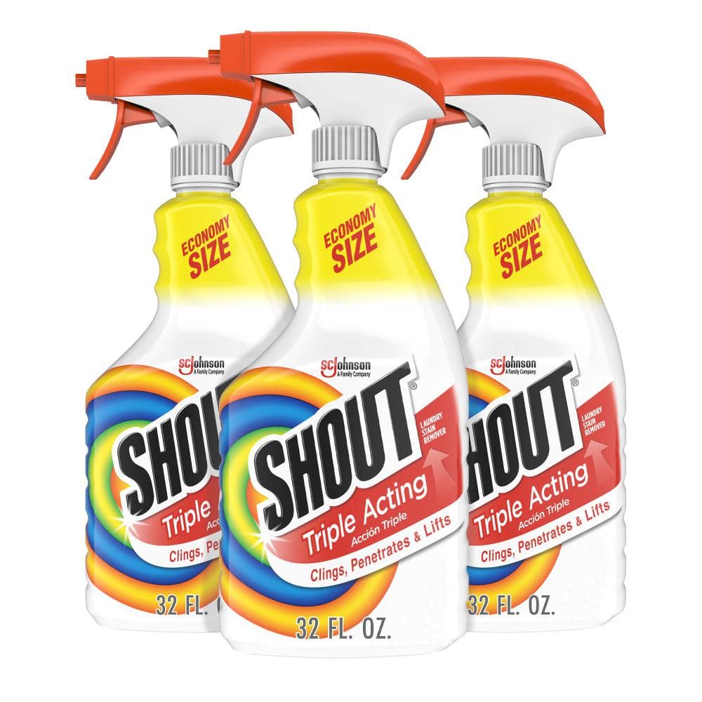 Shout 32 fl. oz. Trigger Fabric Stain Remover Spray (3-Pack) 308680 ...