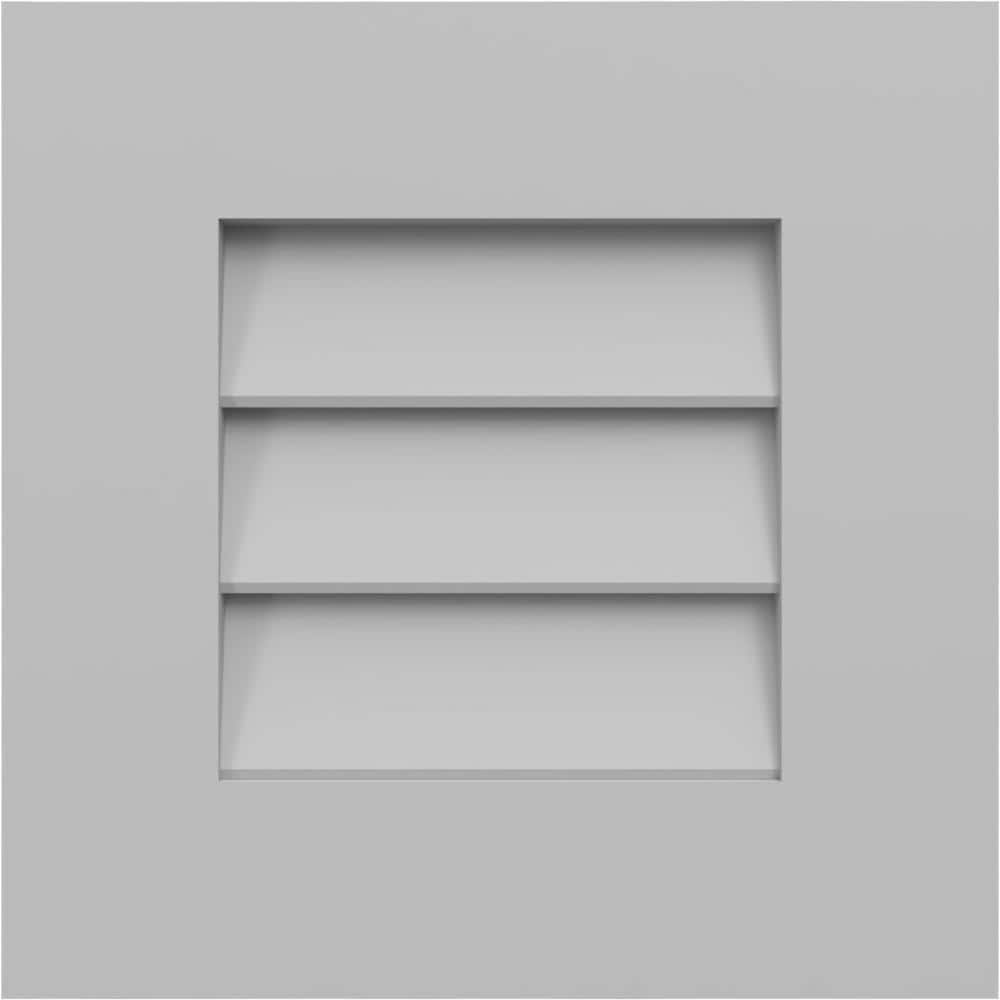Ekena Millwork 12 in. W x 12 in. H EnduraCore Composite Louver Shutters ...