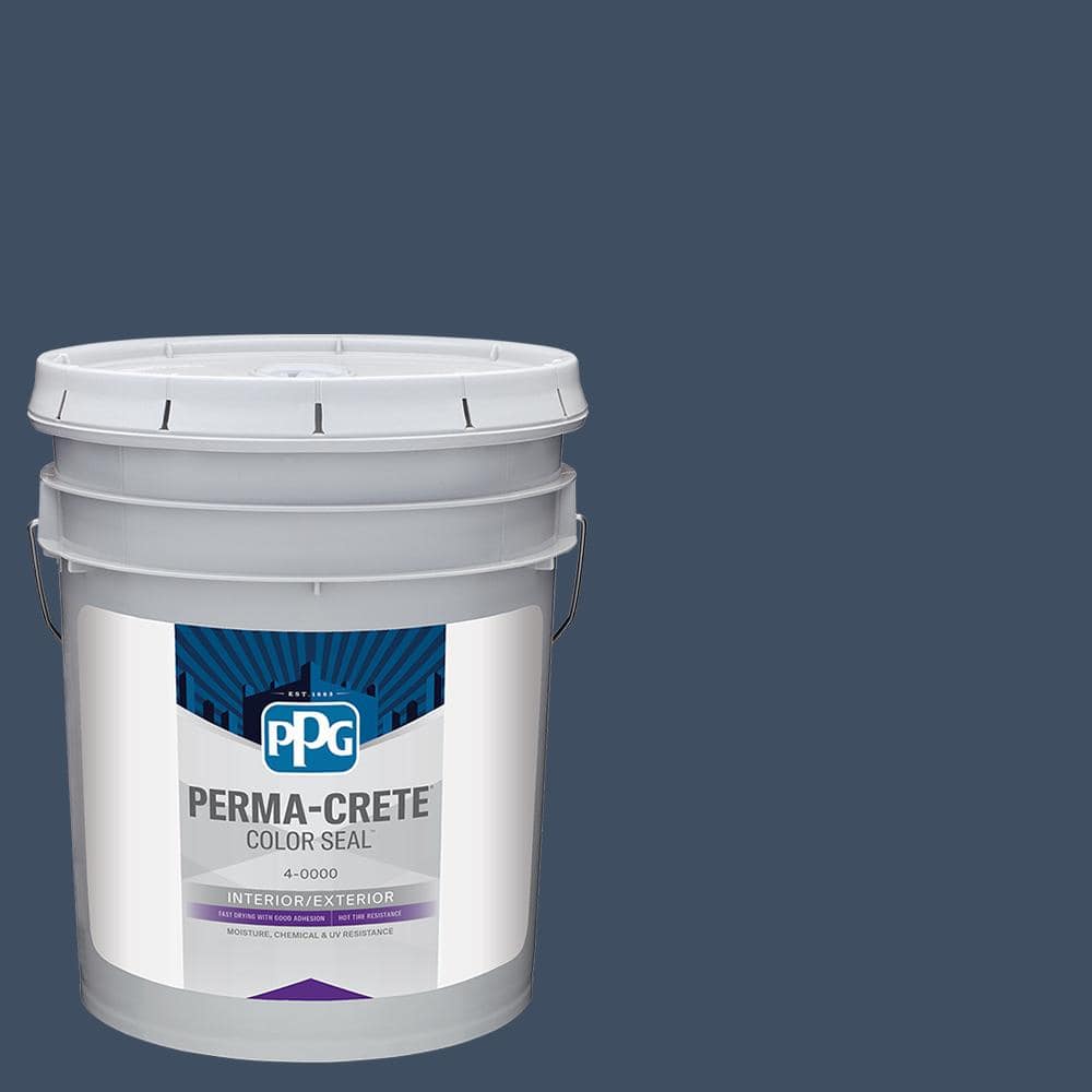 Perma-Crete Color Seal 5 gal. PPG1042-7 Admiralty Satin Interior ...