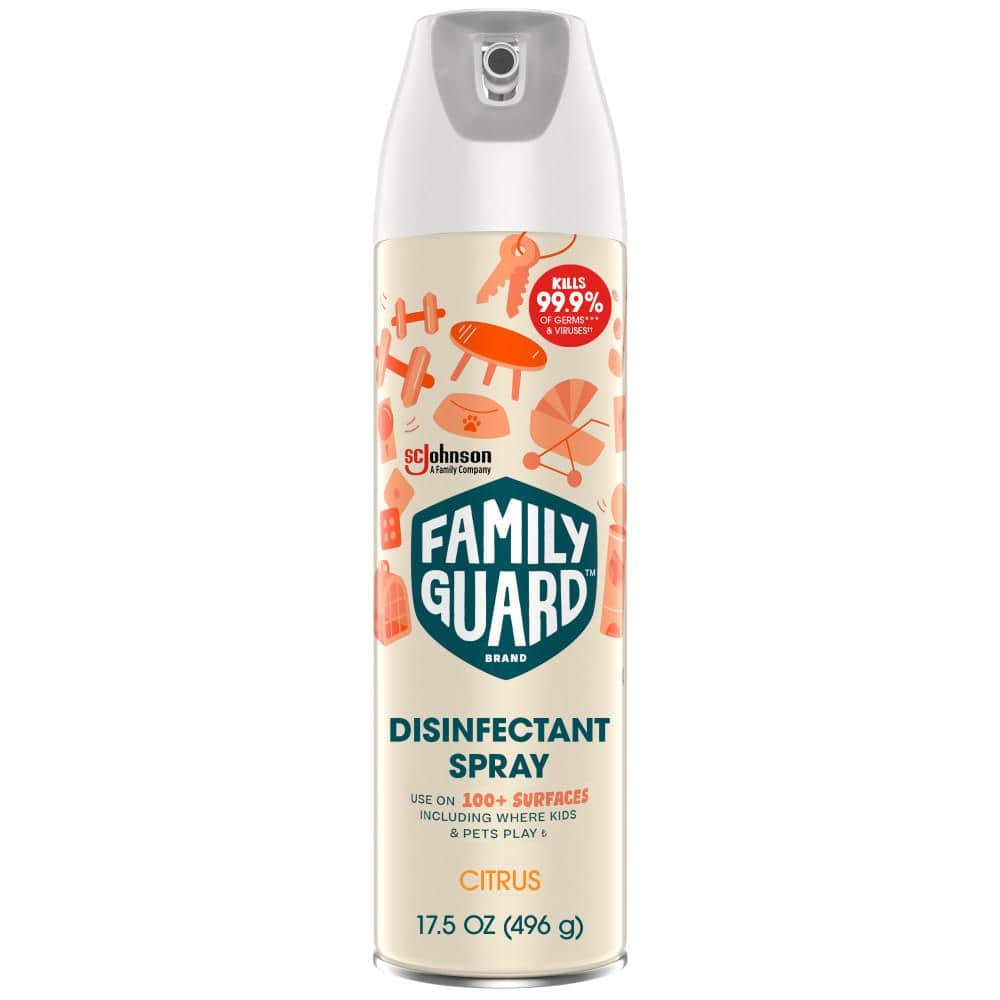 FAMILYGUARD 17.5 oz. Citrus Disinfectant Spray All Purpose Cleaner ...