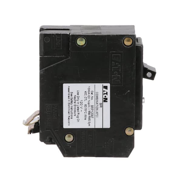 Eaton BR CAFI BR 20 Amp Single-Pole Combination Arc Fault Plug on ...