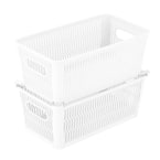 Simplify 9.8 in. L x 7 in. W x 4.1 in. H 2 Pack Medium Storage Tote Bin ...