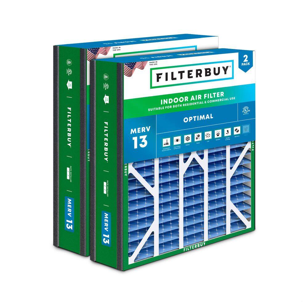Filterbuy 20 in. x 20 in. x 5 in. MERV 13 (FPR 10) Health Defense ...