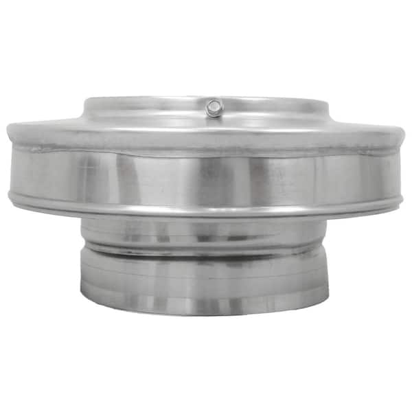 Active Ventilation 5 in. Dia Aluminum Vent Pipe Cap in Mill Finish-VPC ...
