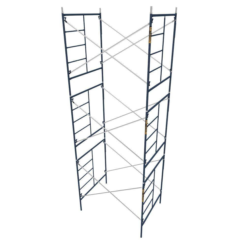 MetalTech Saferstack 5 ft. x 7 ft. x 6 ft. Mason Scaffold (Set of 3) M ...