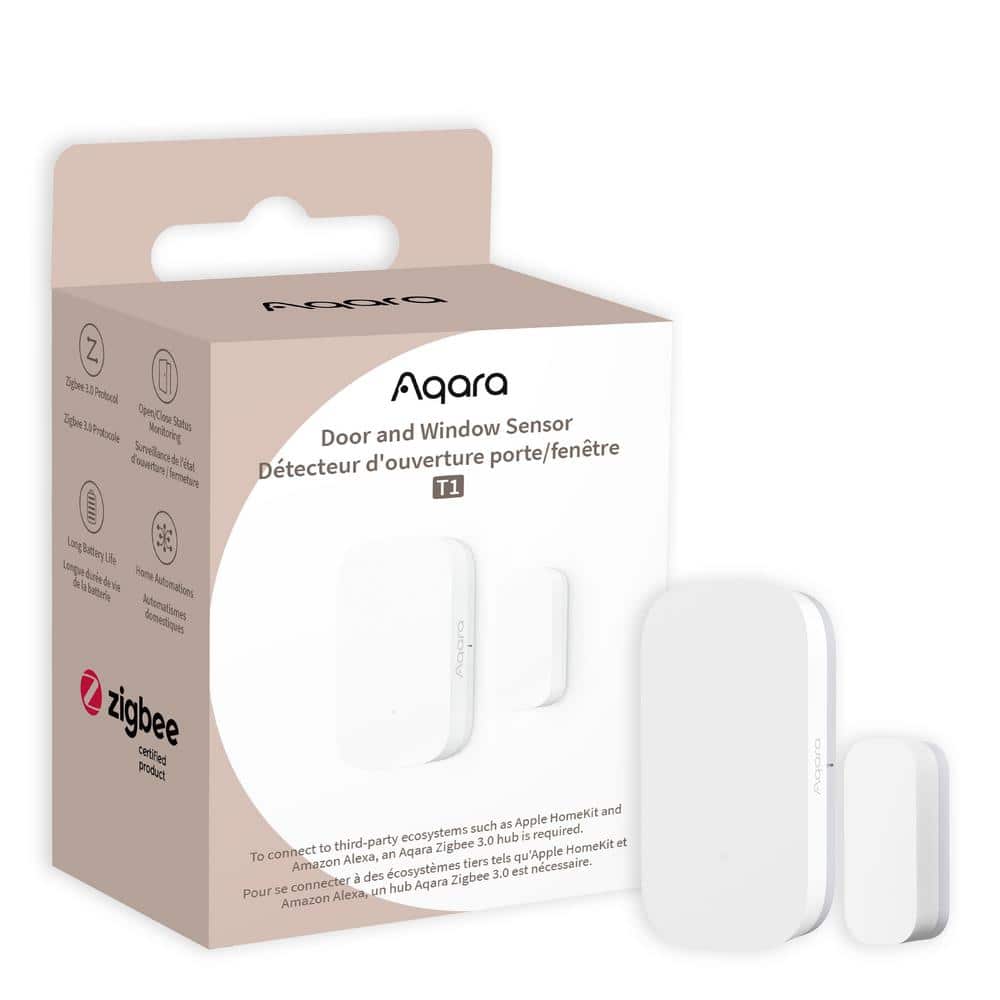 Aqara Door and Window Sensor T1 - Requires Aqara Hub, Remote Monitoring ...