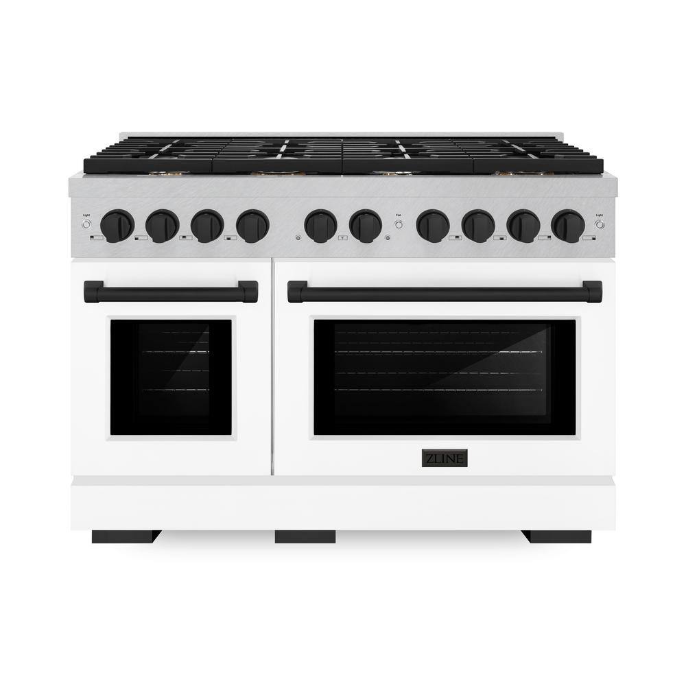 ZLINE Kitchen and Bath Paramount 48in. 8-Burner Double Convection Oven ...