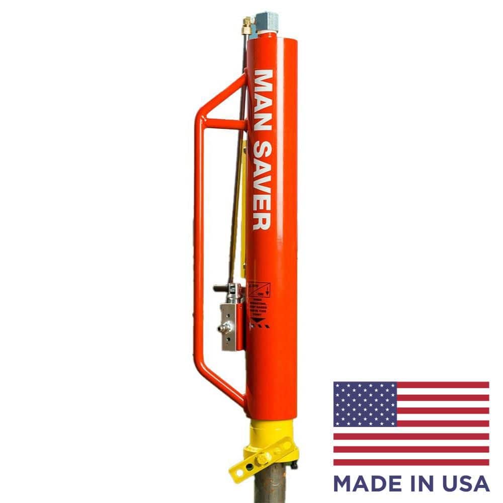 MAN SAVER Orange Steel Air Powered Fence Post Driver, 2 in. Max OD ...