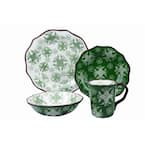 Lorren Home Trends 16-Piece Casual Rust Stoneware Dinnerware Set ...