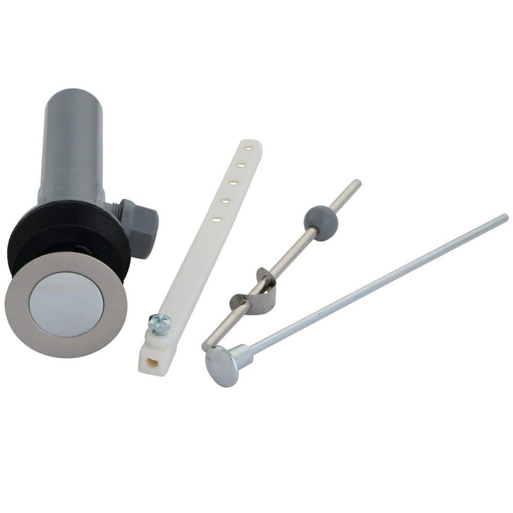 Kingston Brass Pop-Up Bathroom Sink Drain, Brushed Nickel/Polished ...