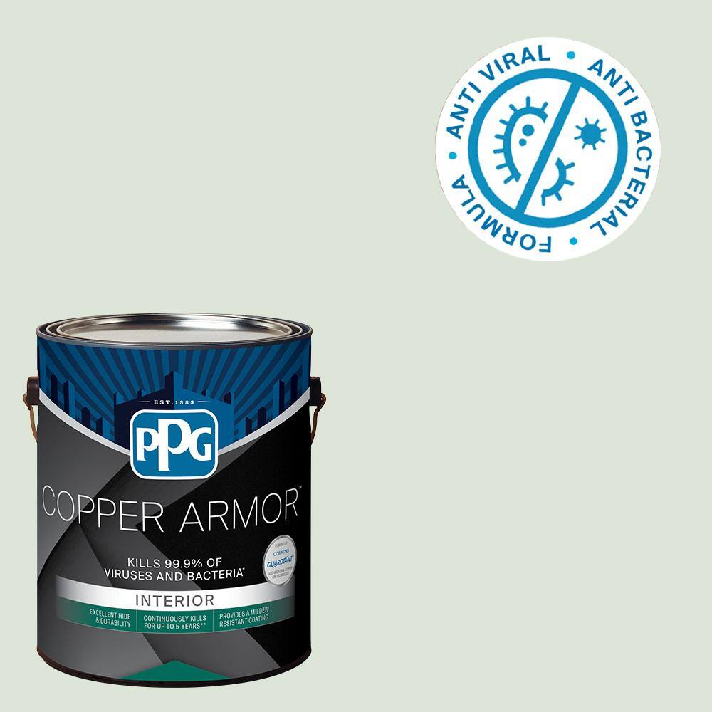COPPER ARMOR 1 gal. PPG1130-2 Mint Wafer Semi-Gloss Antiviral and ...