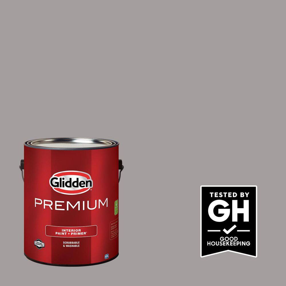 Glidden Premium 1 gal. PPG1003-4 Equilibrium Flat Interior Latex Paint ...