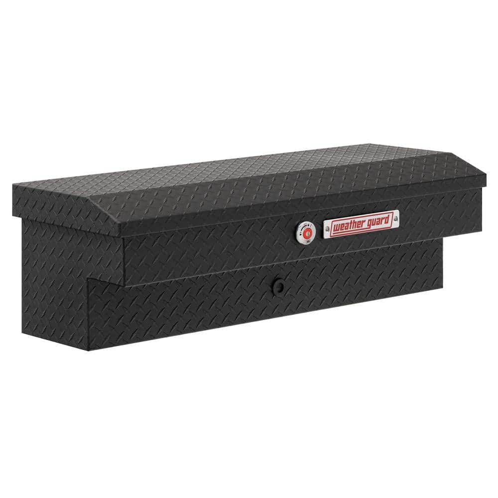 Weather Guard 41 in. Matte Black Aluminum Lo-Side Truck Tool Box 184-52 ...
