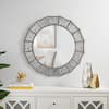 Home Decorators Collection Medium Round Silver Antiqued Glam Mirror (32 ...