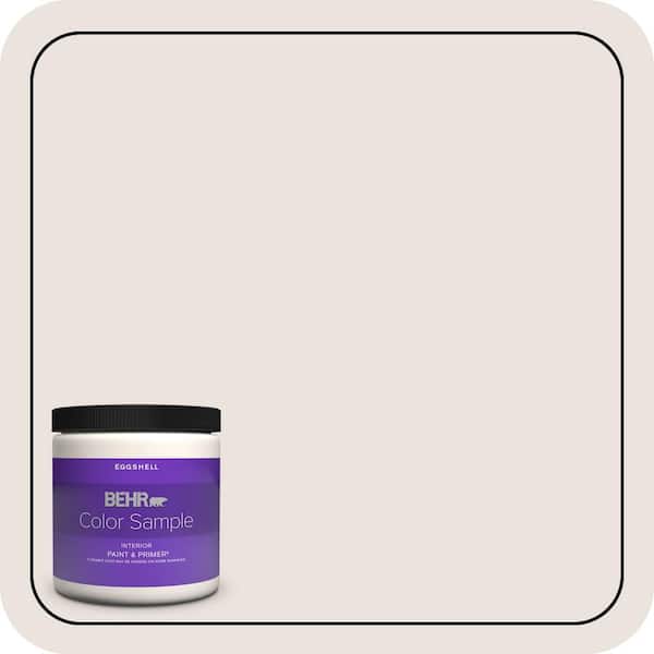 BEHR PREMIUM PLUS 8 oz. #ECC-58-2 Earthly White Eggshell Enamel ...