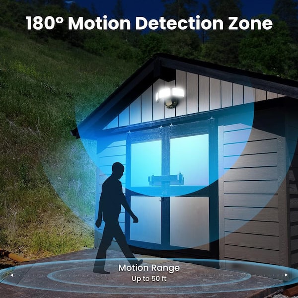 Commercial Electric 1000/3000/5000 Lumen Select Integrated LED Selectable 5CCT Bronze Dusk to ...