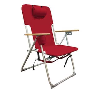 Aluminum Backpack Beach Chair for Adults-300 lbs. Capacity Lay-Flat ...